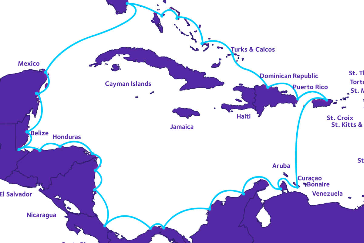 Telxius Extiende el Cable Submarino Tikal a México - ZMS Cables